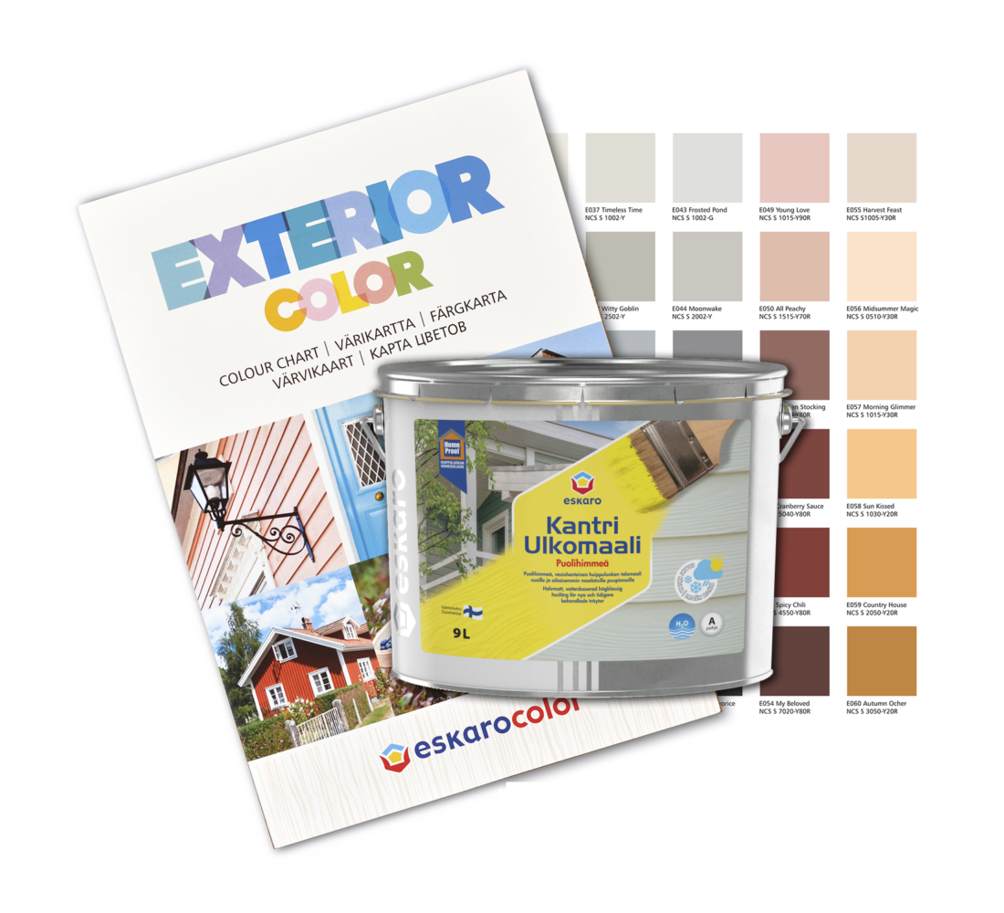 Eskarocolor EXTERIOR ulkomaalivärikartta on julkaistu! - Eskaro